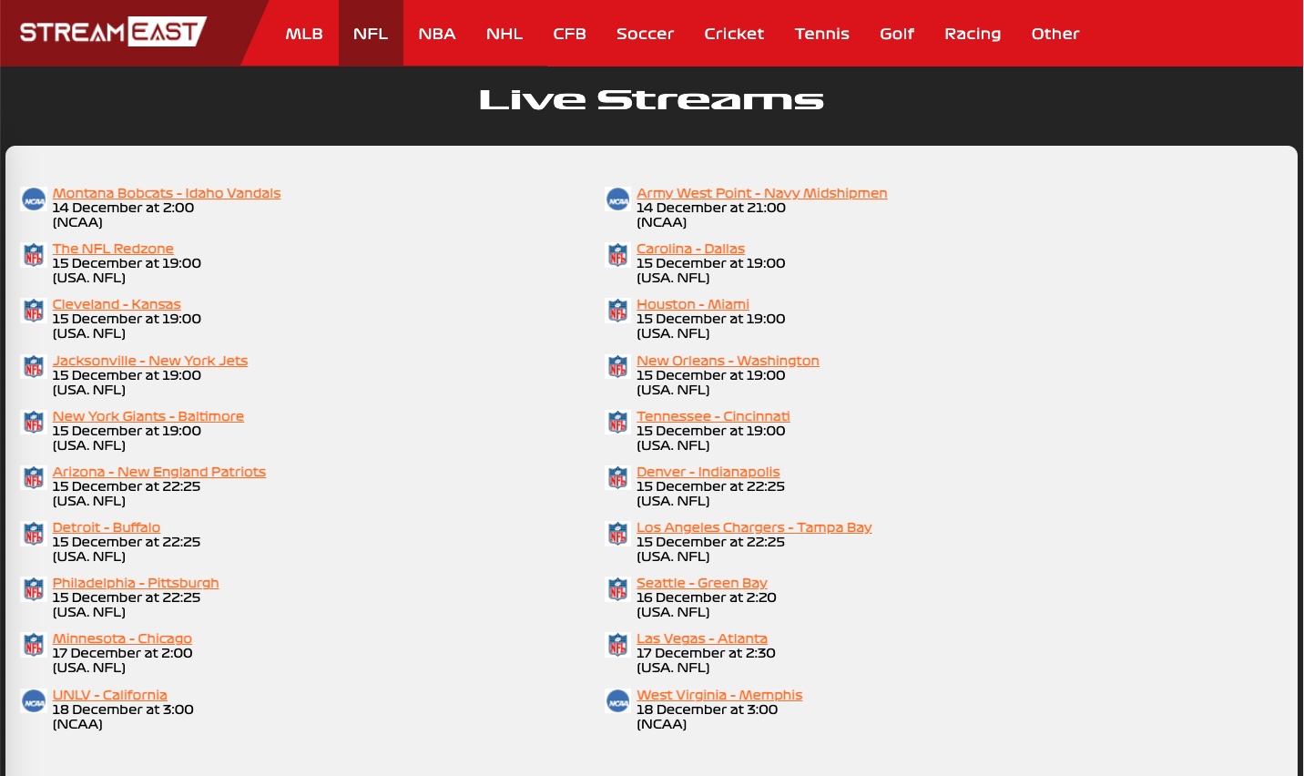 SportLemon - Official Streams NBA, NFL, NFL, MMA, BOXING